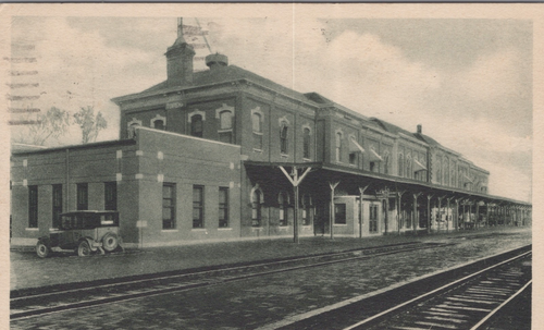 Santa Fe Depot Train Station Topeka Kansas Posted White Border Vintage ...