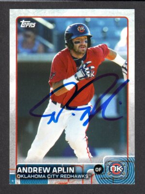 2015 TOPPS PRO DEBUT #177 Andrew Aplin HOUSTON ASTROS SIGNED AUTOGRAPH ...