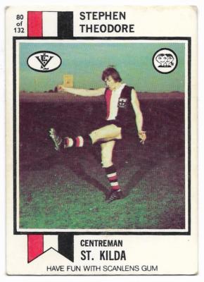 1974 Scanlens (80) Stephen THEODORE St. Kilda | eBay Australia