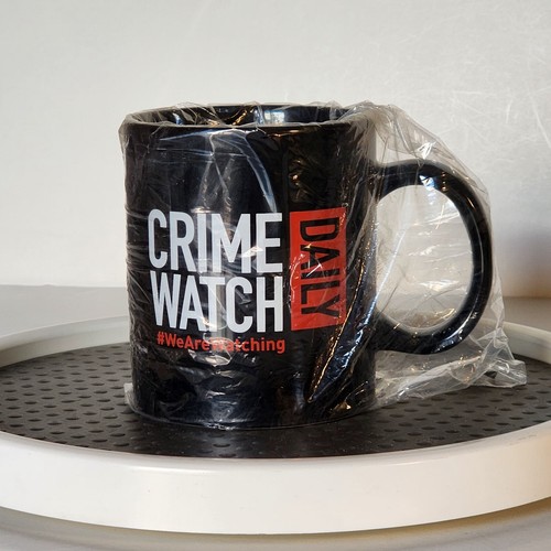 NEW--"RARE"-Crime Watch Daily-Warner Bros. TV Show-Black Ceramic ...
