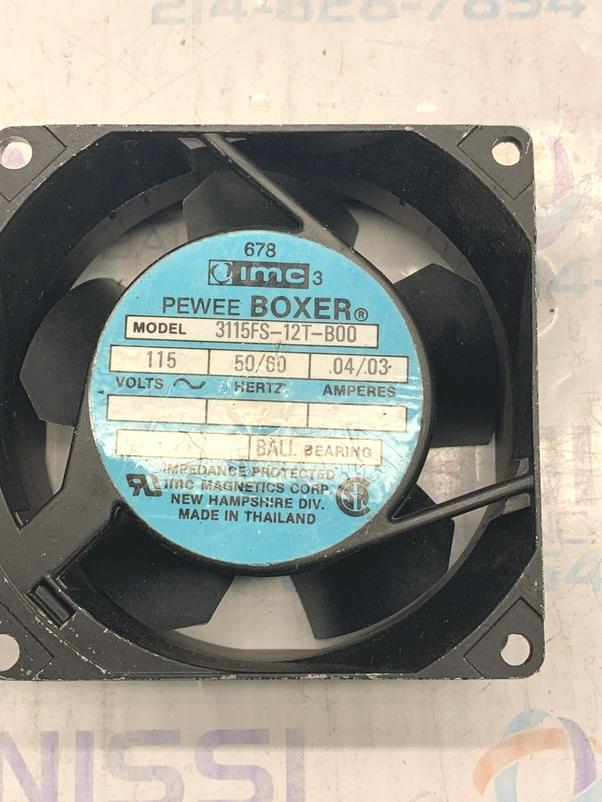 IMC PEWEE BOXER 3115FS-12T-B00 115V FAN | eBay