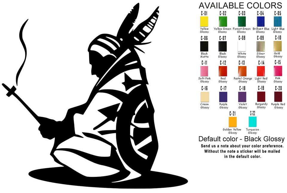 Native American Vinyl Decal Sticker Car Window Wall Laptop Spirit ...