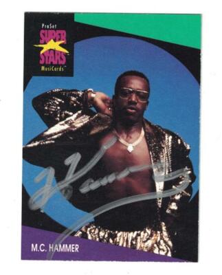 MC Hammer Signed Autographed 1991 ProSet Super Star Card Singer Rapper ...