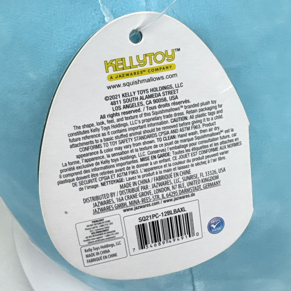 Squishmallows Clutch Axolotl w/ Balloon 12” Blue Plush New w/ Tag NWT ...