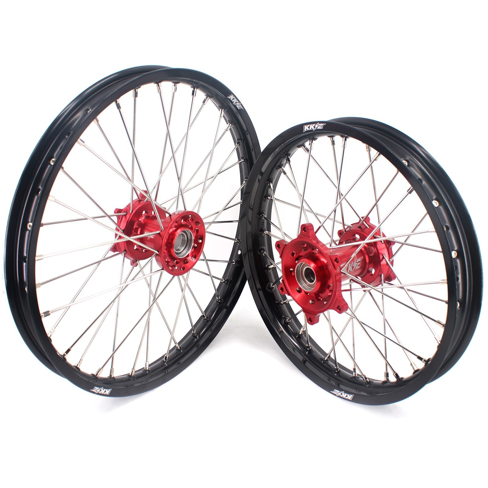 KKE 21/18 CNC Dirt Bike Wheels Rims Set For GAS GAS EC250 EC300 XC 250 ...