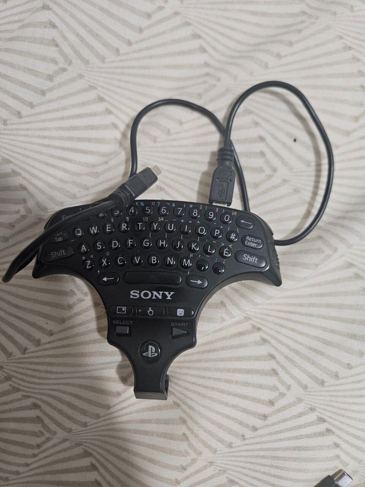 Sony PlayStation 3 PS3 CECHZK1UC Wireless Keypad Keyboard Controller ...