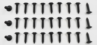 SET OF 30 BLACK INTERIOR SCREWS! FOR TOYOTA RAV4 4RUNNER CAMRY COROLLA ...