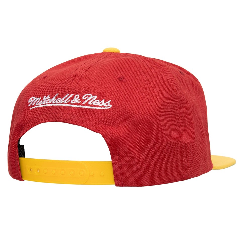 MENS MITCHELL & NESS NBA LOGO BILL SNAPBACK HWC ROCKETS | eBay