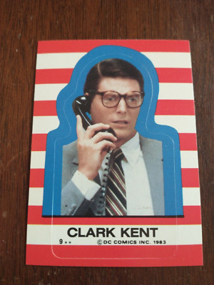 1983 Topps- Superman 3 Stickers #9 Clark Kent (NM-MT) | eBay