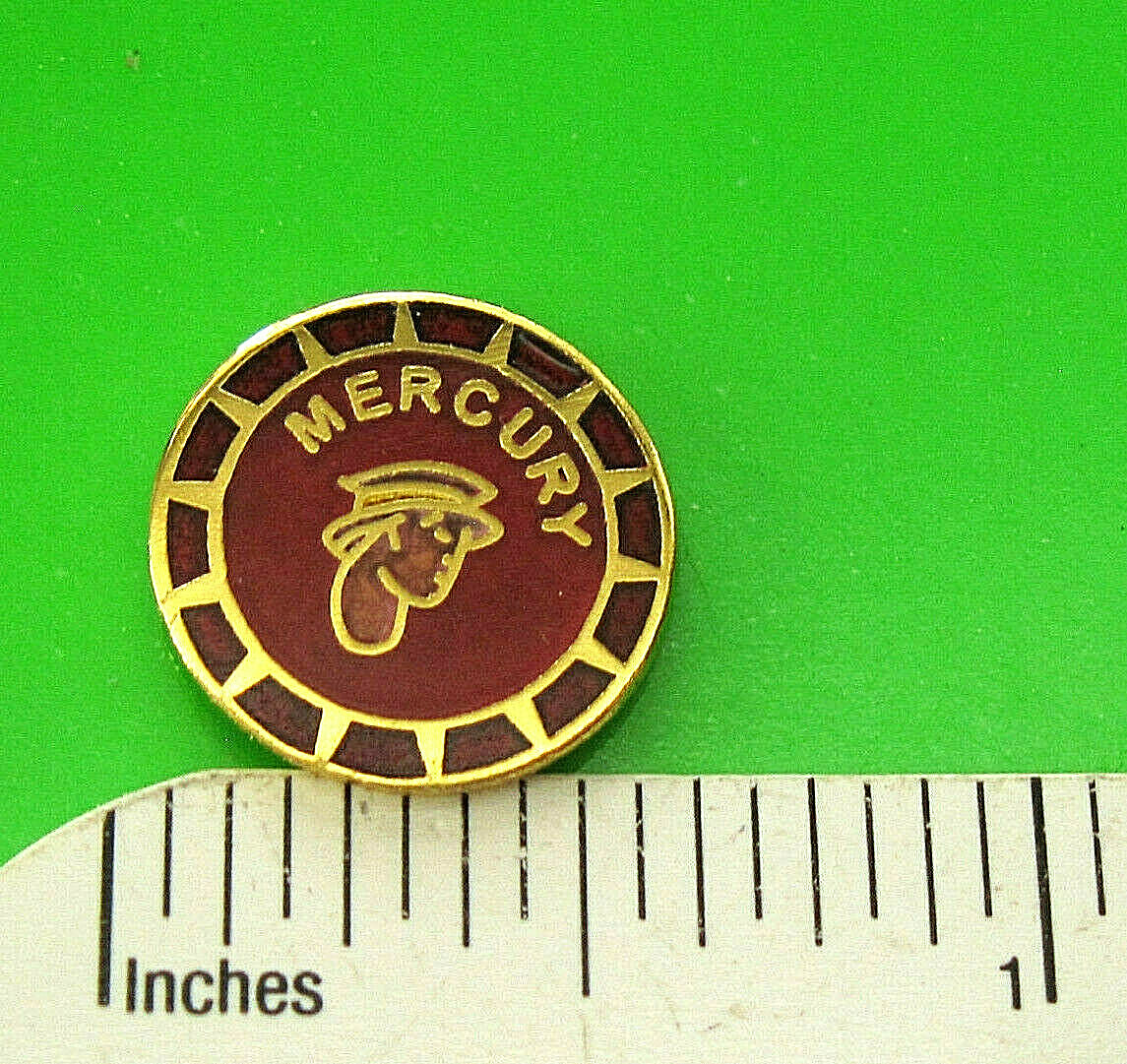 MERCURY head - Hat pin , lapel pin , tie tac , hatpin GIFT BOXED jb ...