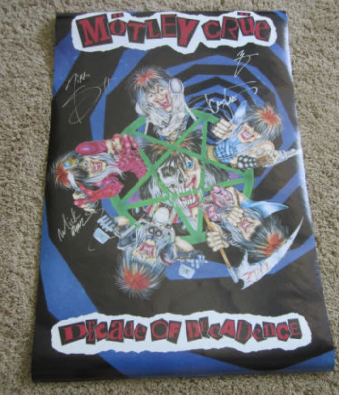 Motley Crue Final Tour Poster Cartoon