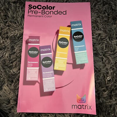Matrix Color SOColor pre bonded information Paper Swatch Chart | eBay