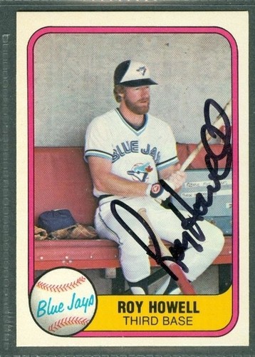 Roy Howell Baseball Auto 1981 Fleer '81 Signature Autograph Signed Card ...