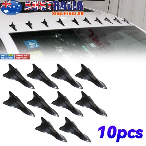 10x Shark Fin Diffuser Vortex Generator Roof Spoiler Bumper Car Wing ...