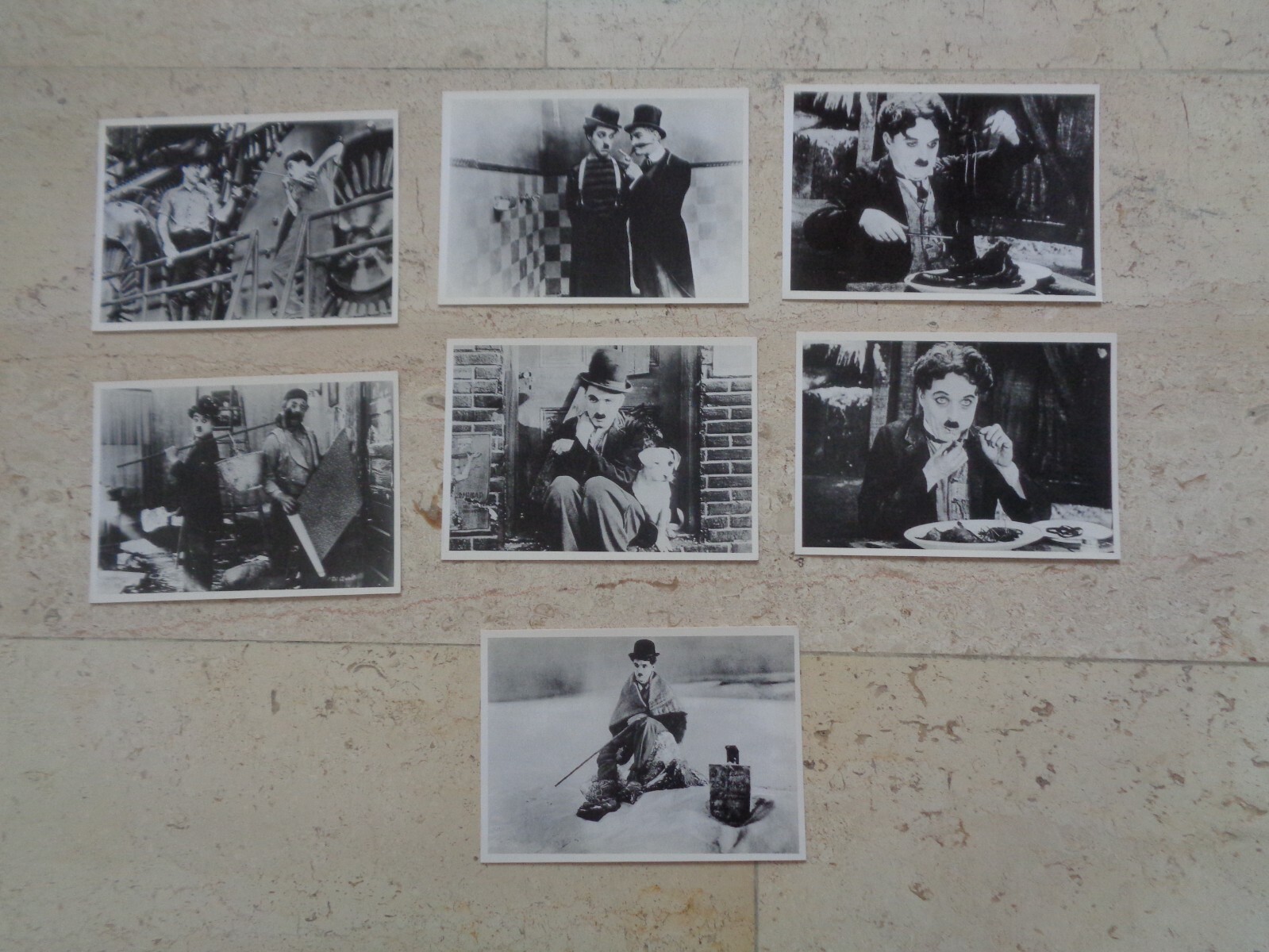 set of classic CHARLIE CHAPLIN postcards #3 silent classic comedy CULT ...