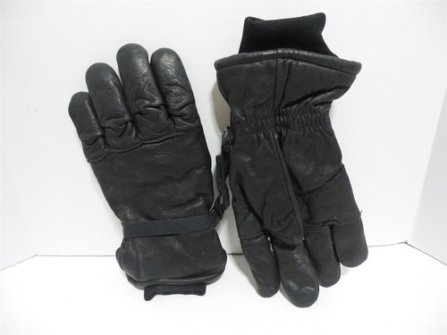 ARMY BLACK ECWCS INTERMEDIATE COLD WEATHER GLOVES LEATHER SIZE: 5 XL X ...