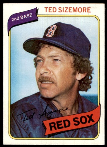 1980 Topps Ted Sizemore Boston Red Sox 81 Ebay