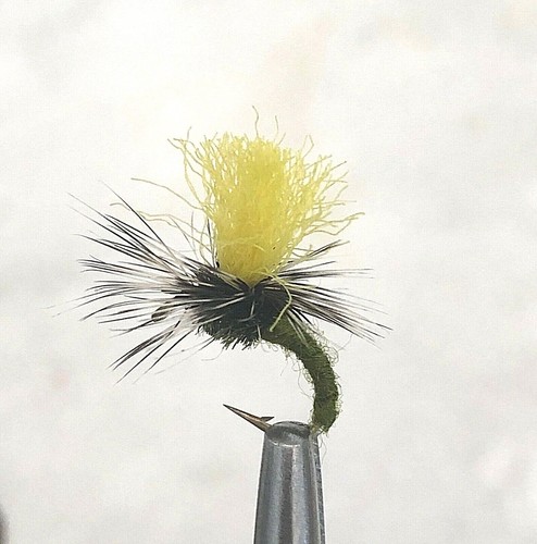KLINKHAMMER OLIVE YELLOW POST - FLY FISHING DRY FLIES - 12 FLIES X SIZE ...