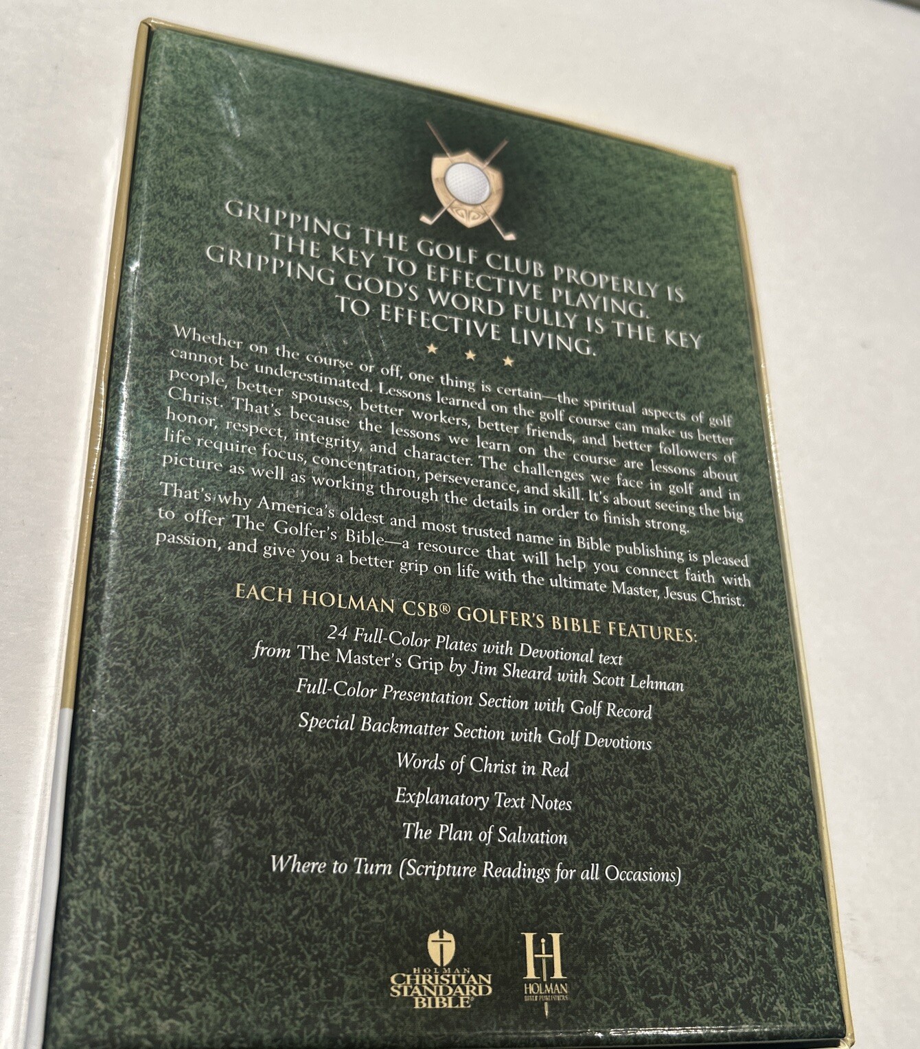 HCSB Golfer's Bible (Green Bonded Leather) by Holman Bible Editorial ...