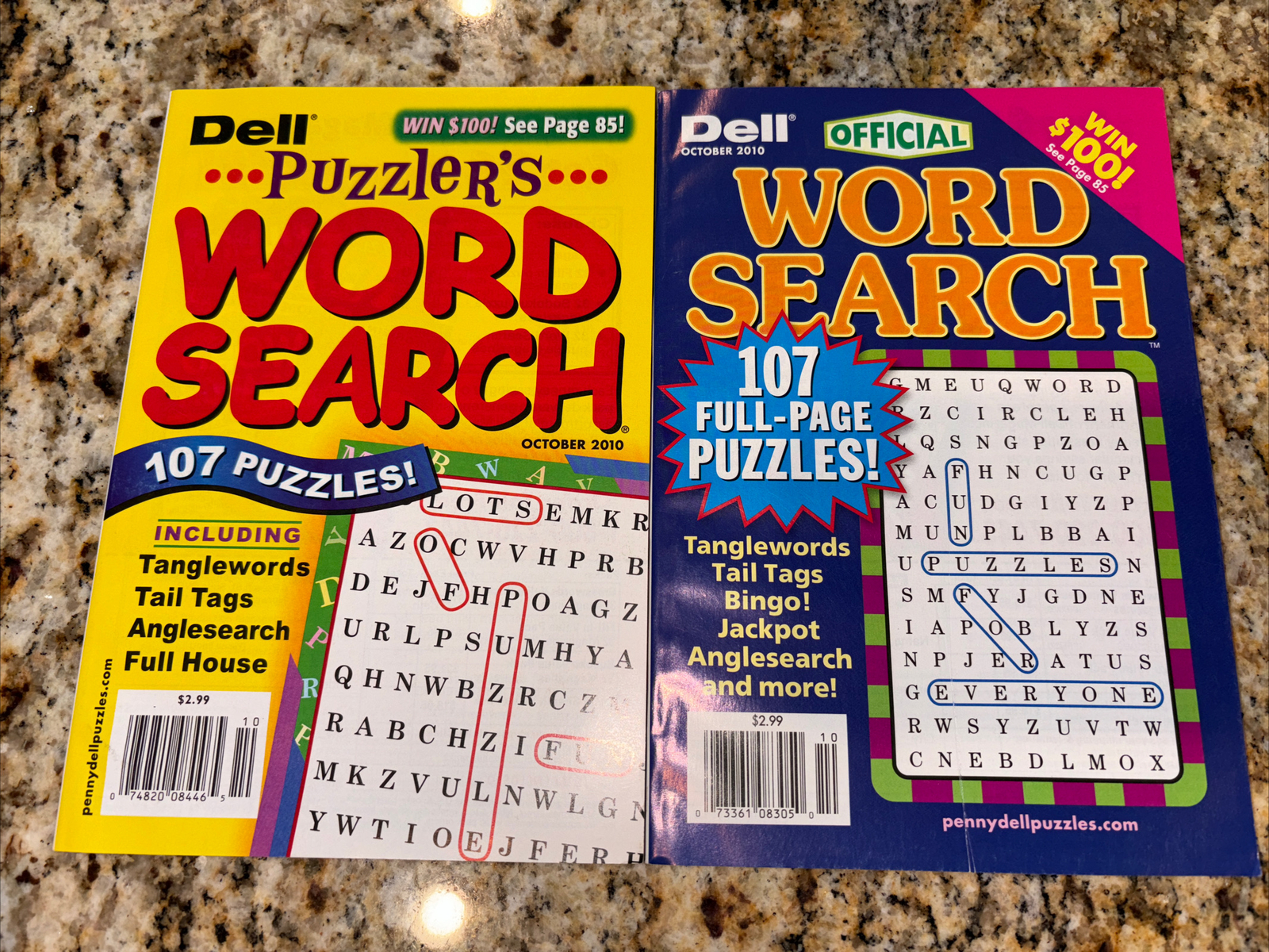 Lot of 5 - PennyPress Assorted Variety Puzzles Word Seek Word Search | eBay