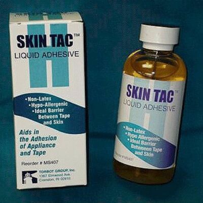 Skin Tac Liquid Adhesive Barrier 4 oz, Clear, Hypoallergenic, Latex ...