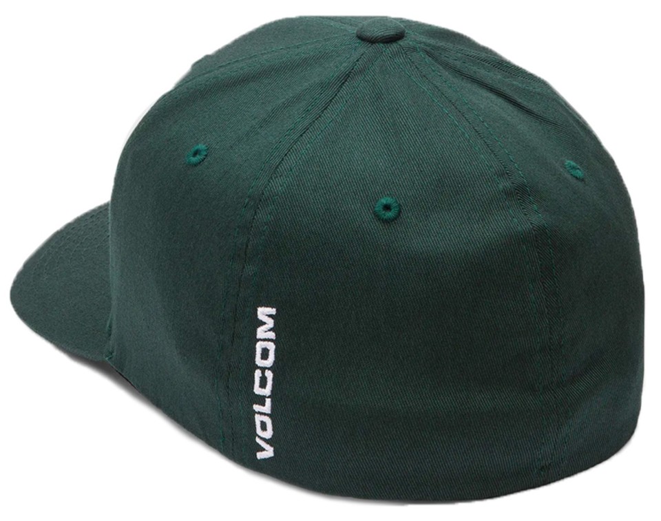 Volcom Men's Hat Full Stone FlexFit Embroidered Cap in L/XL Dark Green ...