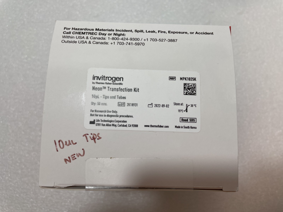 Invitrogen MPK1025K Neon Transfection KIT | eBay