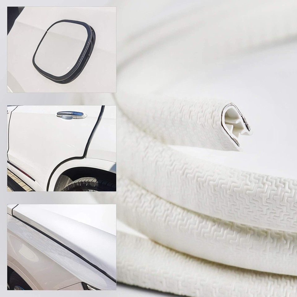 3/8x 1/2-U Shape Seal Edge Strip Trim with Metal-Fit Gap 3/64to 1/4-PVC ...