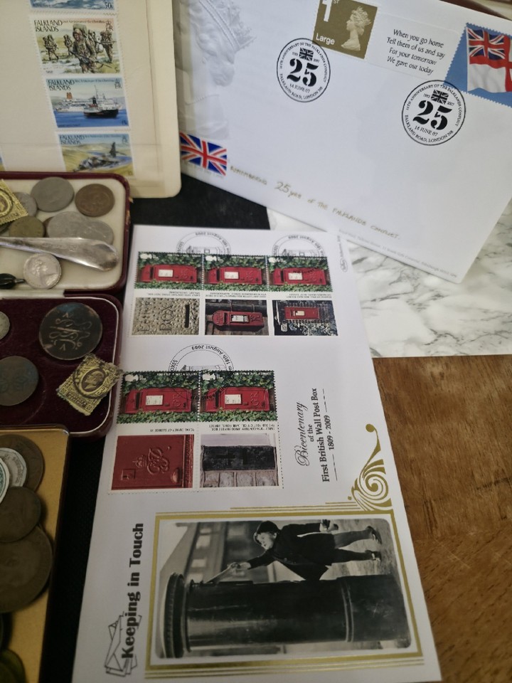 Vintage lot of coins , stamps old joblot coins house clearance | eBay UK