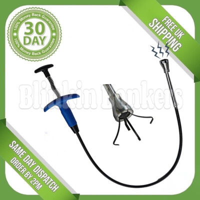 MAGNETIC PICK UP TOOL STRONG FLEXIBLE SPRING BENDY THIN LONG REACH CLAW ...