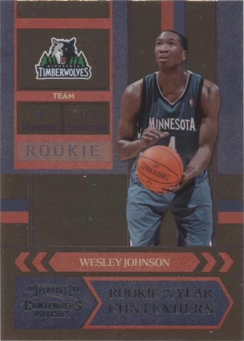 2010-11 Playoff Contenders Patches - Wesley Johnson #4 for sale | eBay