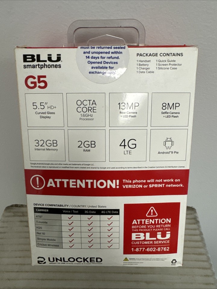 BLU G5 Unlocked phone (32GB) - Black 848958038917 | eBay