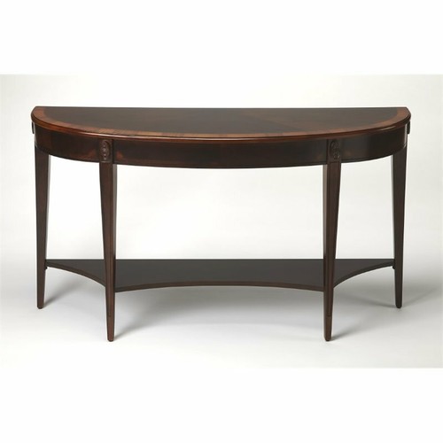 Butler Specialty Masterpiece Demilune Console Table In Dark Brown ...