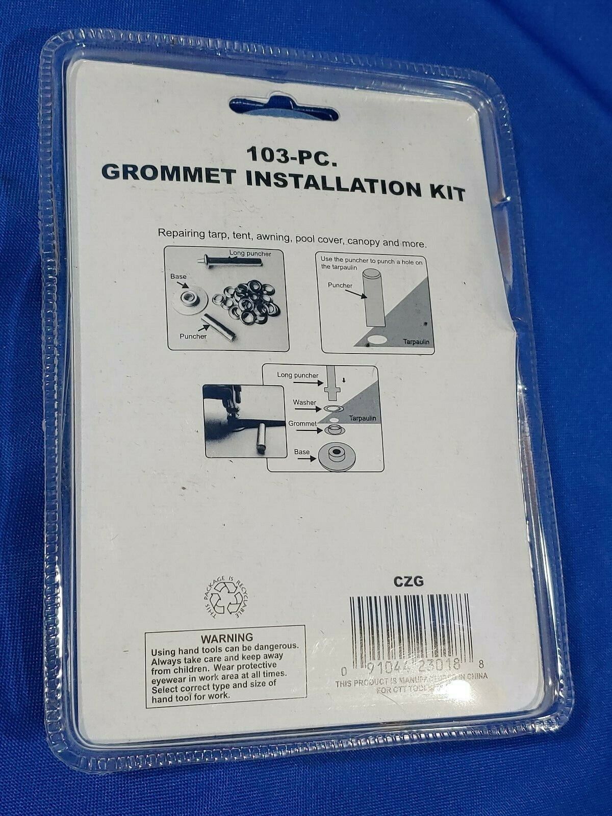 103pc GROMMET REPAIR KIT TARP CANOPY AWNINGS TENTS REPLACEMENT PART ...