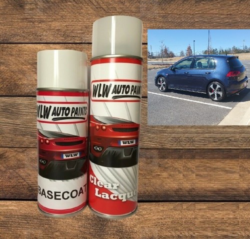 FOR VW FOR AUDI NIGHT BLUE LH5X 2K SOLVENT BASECOAT CAR AEROSOL SPRAY ...