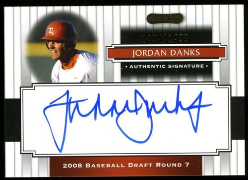 Jordan Danks 2008 Razor 1494/1499 Autograph Rangers | eBay