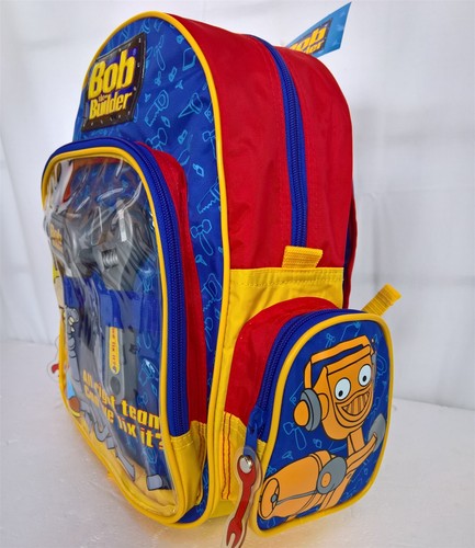 ~ Bob the Builder - BACKPACK SCHOOL BAG 2 SIDE POCKETS & BONUS TOOLS ...