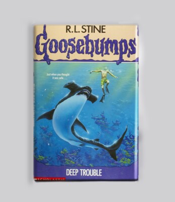 GOOSEBUMPS / DEEP TROUBLE - 2"x3" MAGNET (vintage book horror rl stine ...