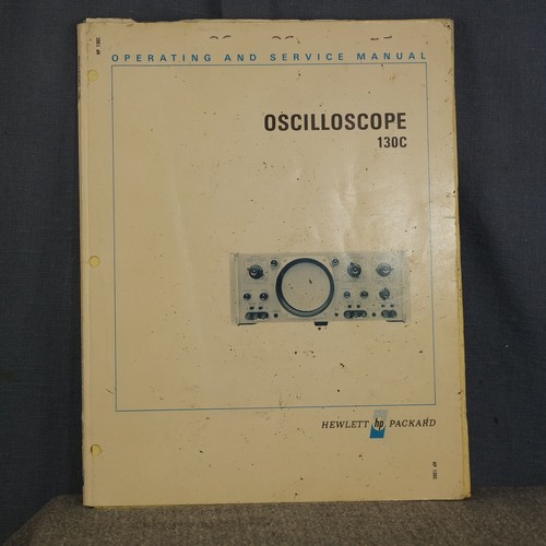 HP Model 130C Oscilloscope Operation and Service Manual & Sales ...
