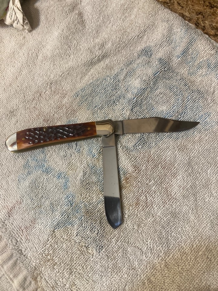 Case XX 6200 CV Amber Copperhead ridged bone handle-new without box | eBay