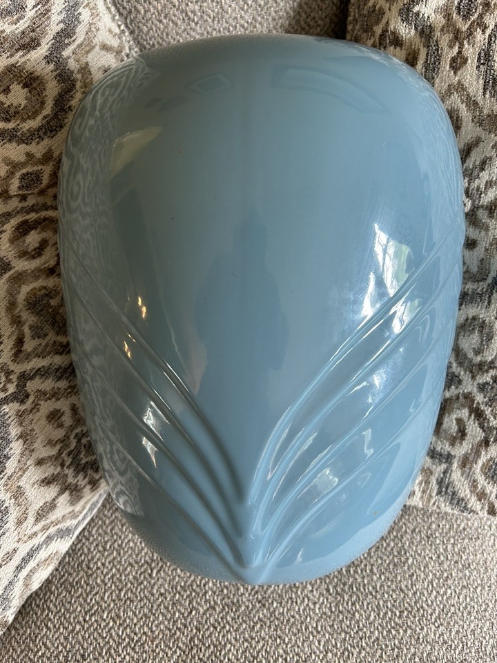Vintage McCoy Pottery USA 12" Fine Form Vase #468 Blue Excellent ...