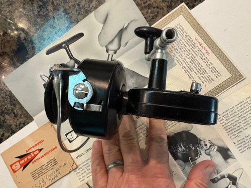 Vintage Garcia Mitchell 306 Spinning Fishing Reel with Manuals & spool ...