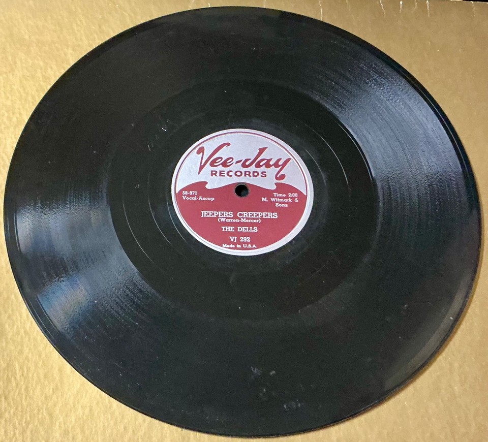 The Dells 1958 DOO WOP 78 I’m Calling / Jeepers Creepers VEE JAY VG+++ HEAR | eBay