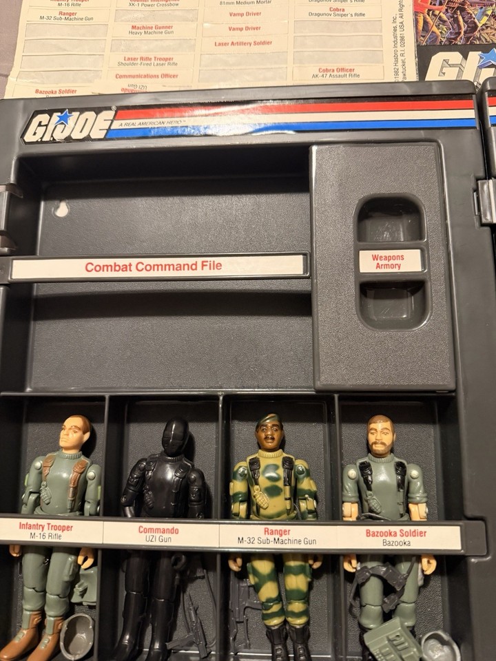 1982 GI Joe Lot ARAH Collector Case straight arm file cards | eBay
