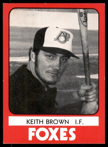 1980 TCMA Minor League Keith Brown (A) Appleton Foxes #15 | eBay