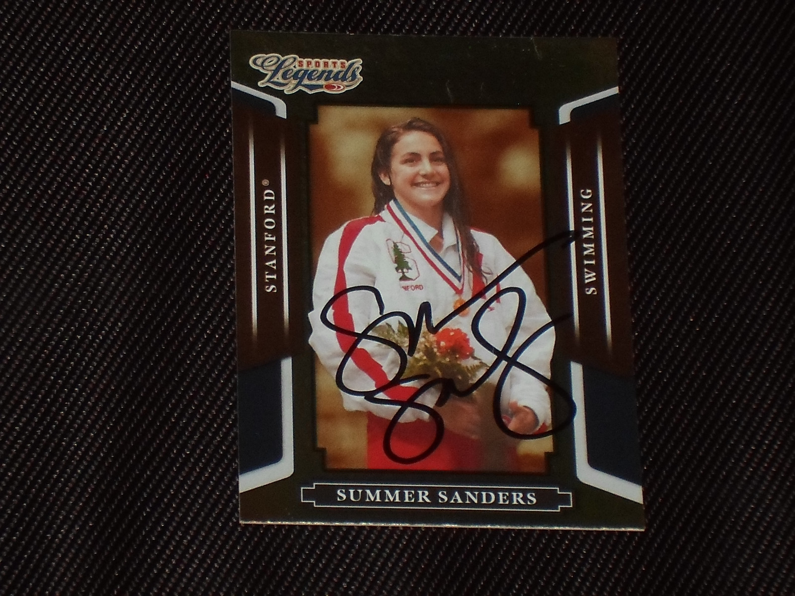 SUMMER SANDERS 2008 DONRUSS LEGENDS SIGNED AUTOGRAPHED CARD #31 USA ...
