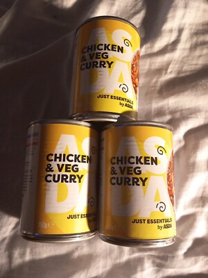 ASDA Mild Chicken and Veg Curry - 3 tins x 392g=1176g. . FREE P&P ...