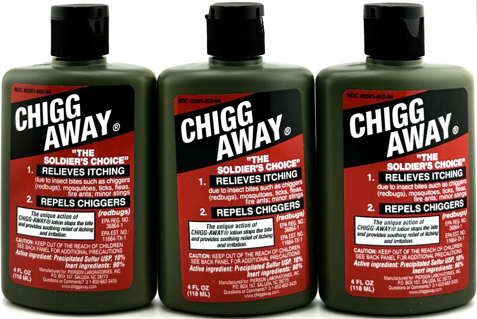 CHIGG-AWAY LOTION 4OZ "THE SOLDIER'S CHOICE" CHIGGERS, MOSQUITOES ...