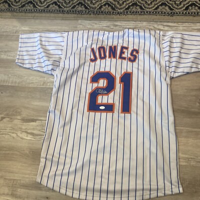 CLEON JONES Signed Mets Home Baseball Jersey -JSA Authenticated | eBay