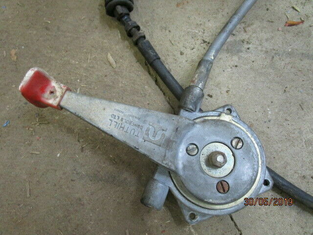 For JCB 3CX Hand Throttle Cable & Lever Assembly in Good Condition ...